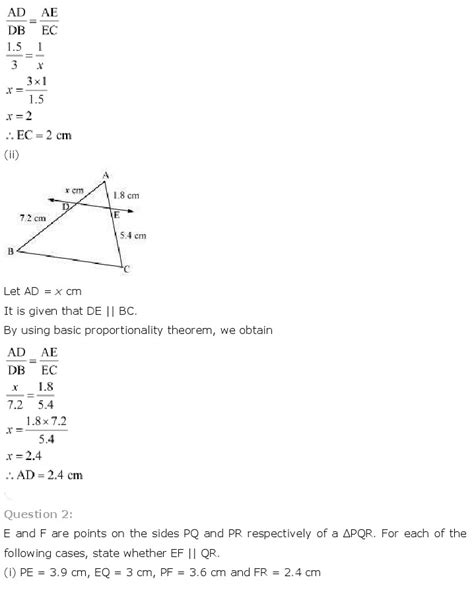 Ch 6 Triangles Maths Class 10 Ncert Solutions Download