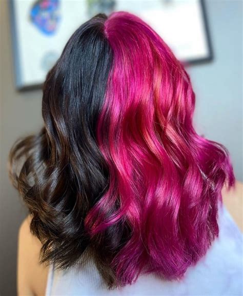 Black And Pink Hair Ideas And Pictures