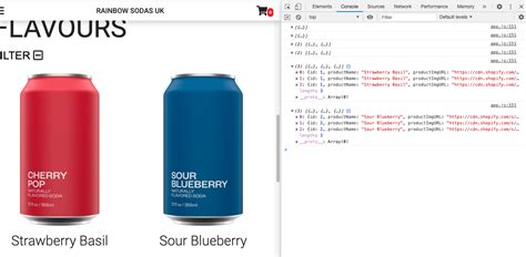 Javascript Producing A Cart Array Upon Add To Cart Click On Product
