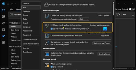Spell Check Not Working In Outlook