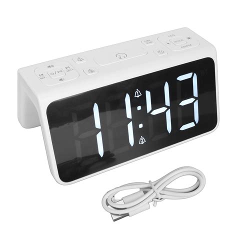 Desktop Clock Bluetooth Speaker Dual Alarm Clock White Noise Voice Broadcast Alarm Clock Speaker