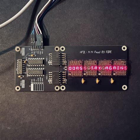 Hpdl 1414 Pmod Display With A 74hc595 Extender