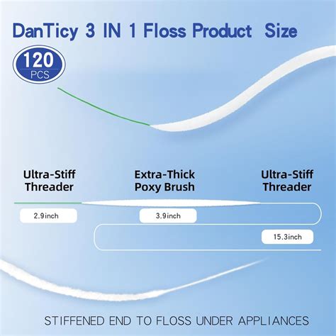 Super Floss Threaders Dental Floss For Braces Ultimate Floss Pre Cut Strands 60 Count Pack Of