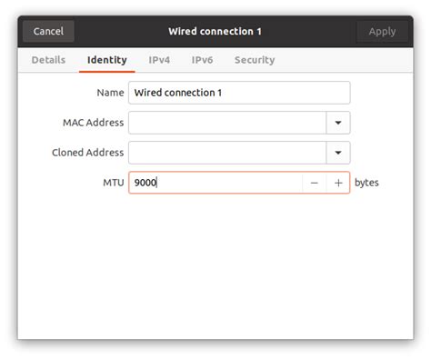 Cannot Modify Ethernet Mtu From Ubuntu Desktop Gui Jetson Agx Orin Nvidia Developer Forums