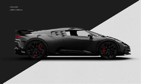 Premium Psd Isolated Realistic Metallic Black Luxury Sedan Modern