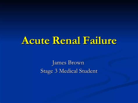 Acute Renal Failure Ppt