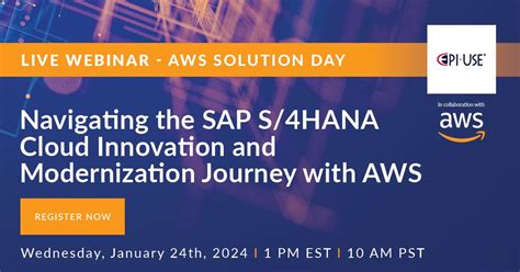 Epi Use Services For Aws On Linkedin Aws Solution Day Navigating The