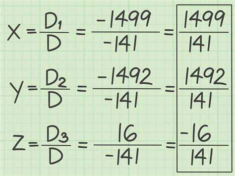 how to use cramer s rule 10 steps with pictures wikihow