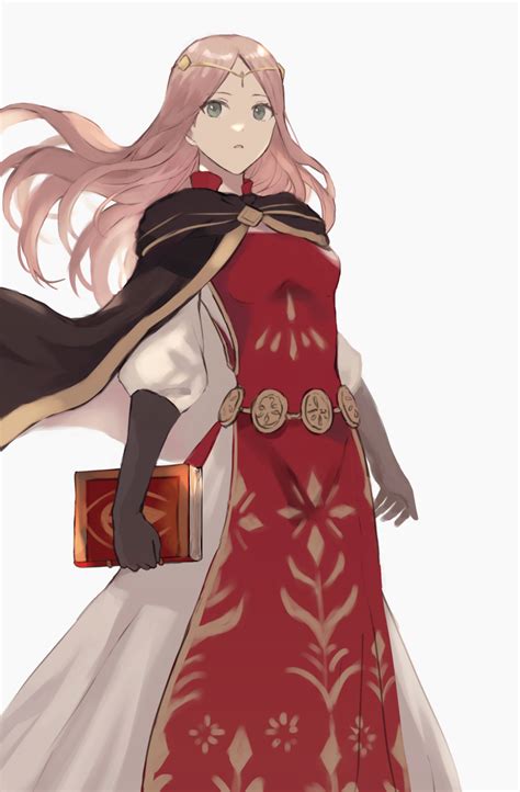 Wspread Frederica Aesfrost Triangle Strategy Highres Girl Book Breasts Brown Gloves