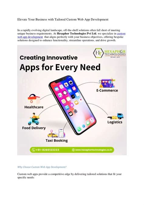 Ppt Elevate Your Business With Tailored Custom Web App Development