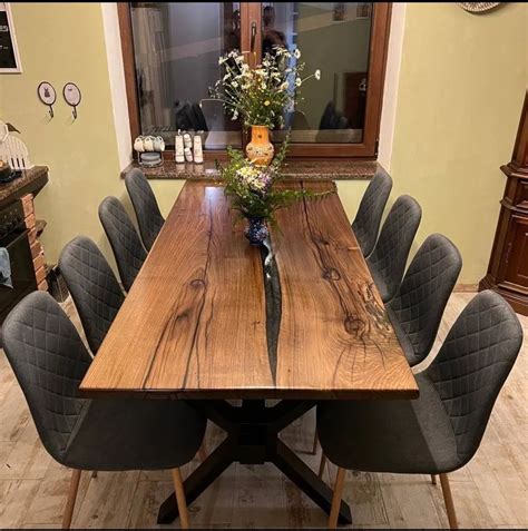 Столи з епоксидної смоли Epoxy Table меблі лофт столешня Слеб 600 Мебель для