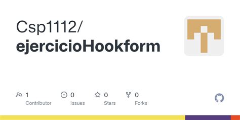 GitHub Csp1112 EjercicioHookform