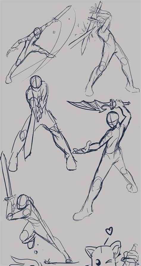 Dynamic Sword Poses Drawing Artofit
