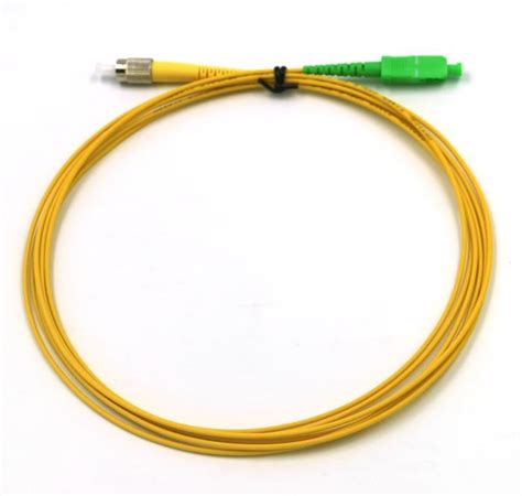 China FCUPC SCAPC SM Simplex G652D LSZH 2 0mm 3M Fiber Optic Patch Cord Manufacturers And