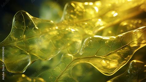 Nature Study Image Of Light Penetration In A Leaf Illustrating How