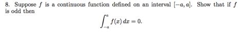 Solved Suppose F Is A Continuous Function Defined On An
