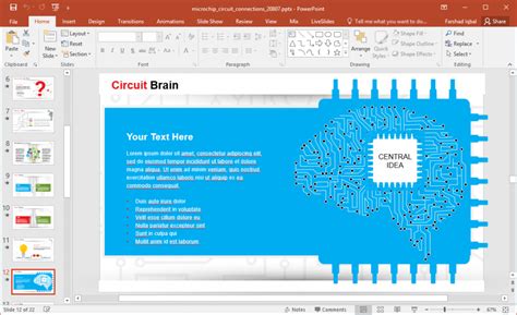 Animated Microchip PowerPoint Template