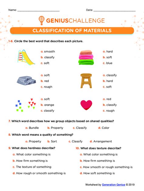 Fillable Online Classifying Materialsworksheet For Grades K 2 Pdf A One Page Worksheet Called Fillable Online Classifying Materialsworksheet For Grades K 2 Pdf A One Page Worksheet Called