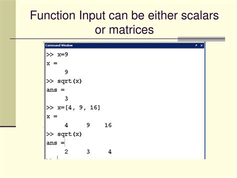 Ppt Introduction To Functions In Matlab For Engineering Applications