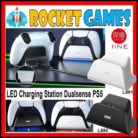 Iine Charging Station Base With Smart Led For Dualsense Ps5 Shopee Philippines