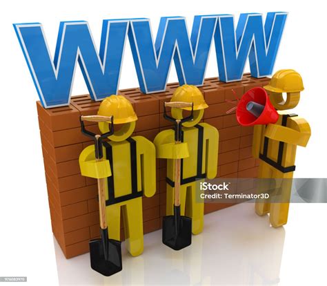 인터넷에 관련 된 정보의 디자인 웹사이트 건물 또는 수리 개념 3 차원 일러스트 레이 션 에 대한 스톡 사진 및 기타 이미지 개념 개념과 주제 Istock