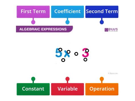 Algebraic Expression Labelled Diagram