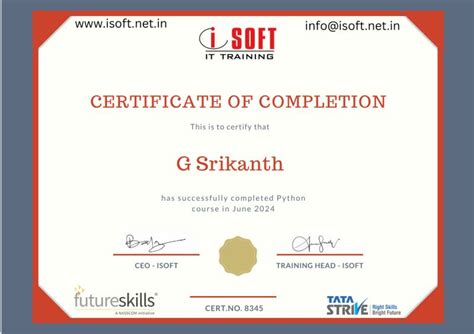 Srikanth G On Linkedin Isoft Isoft Python
