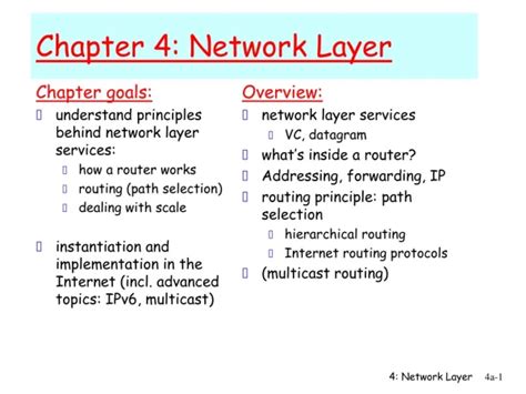 Ppt Network Layer Services And Routing Principles Overview Powerpoint Presentation Id9175631