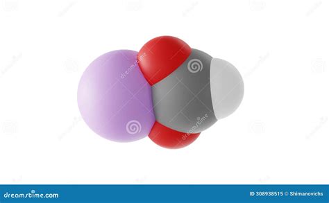 Sodium Formate Molecular Structure 3d Model Molecule Preservative E237 Structural Chemical