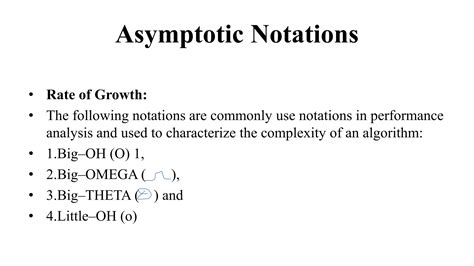 Asymptotic Notations Big O Omega Theta Ppt