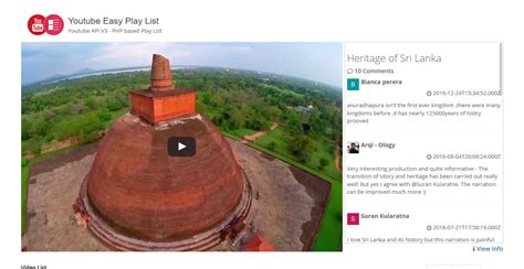 Youtube Easy Play List Bootstrap Based Php Script By Nelliwinne