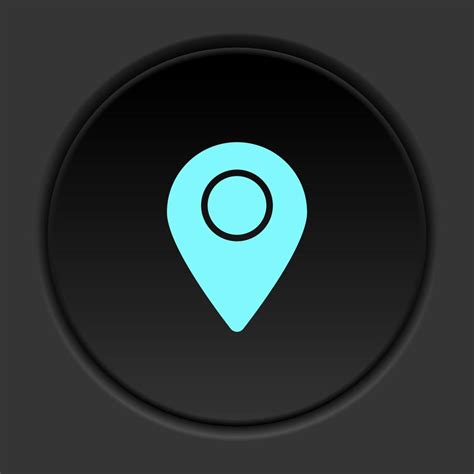 Round Button Icon Location Pin Button Banner Round Badge Interface For Application Illustration