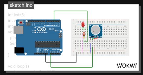 Led Y Potenciómetro Wokwi Esp32 Stm32 Arduino Simulator