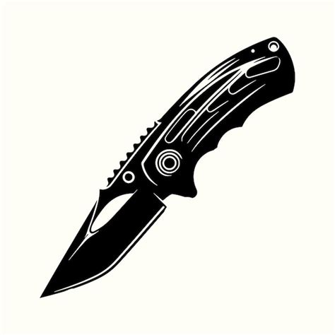 Utility Knife Tool Silhouette Vector Template Premium Ai Generated Vector
