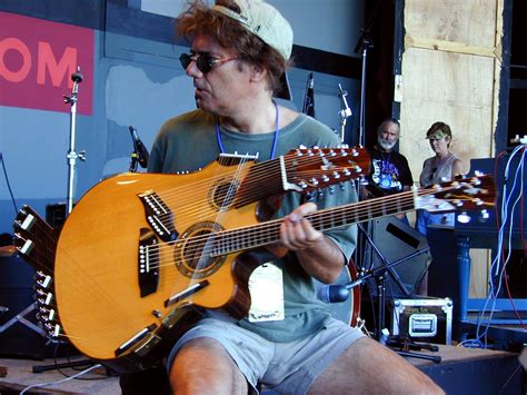 Pat Metheny With His 42 String Pikasso Guitar During Soundcheck At The