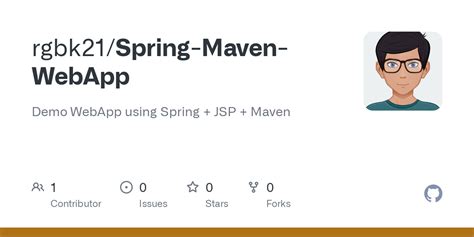 Github Rgbk21spring Maven Webapp Demo Webapp Using Spring Jsp Maven