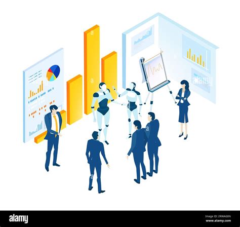 Isometric Business Environment Robots And Artificial Intelligence