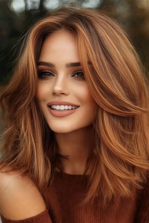 30 Chic Fall Hair Colors For Every Length Light Auburn Hair Hair