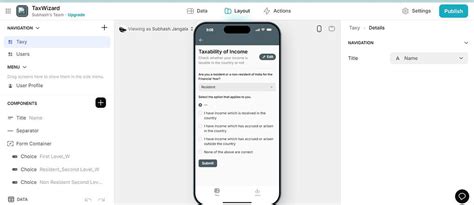 Form Components How To Show Text On The Basis Of Selection Ask For