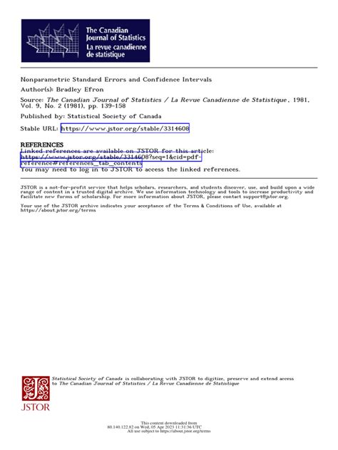 nonparametric standard errors and confidence intervals pdf