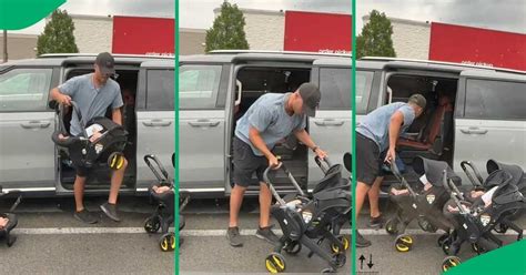Dads Ingenious Triplet Stroller Invention Wows Mzansi Video Goes