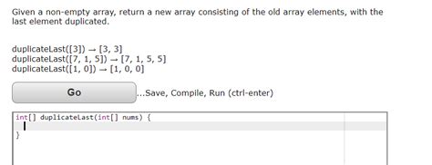 Solved Given A Non Empty Array Return A New Array
