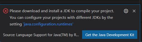 Java Visual Studio Code Showing Please Download And Install A JDK To Compile Your Project