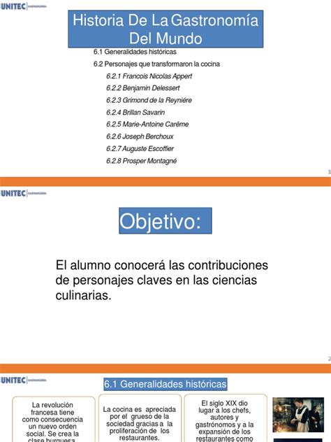 Personajes Clave En La Gastronomía Pdf Gastronomía Artes Culinarias