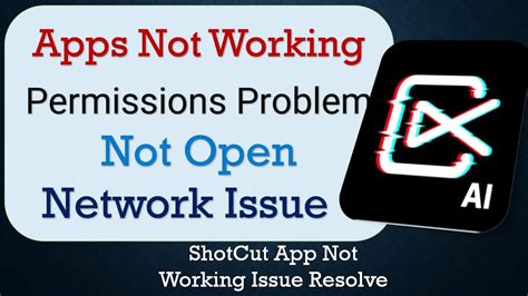 how to fix shotcut app not working not open space issue network
