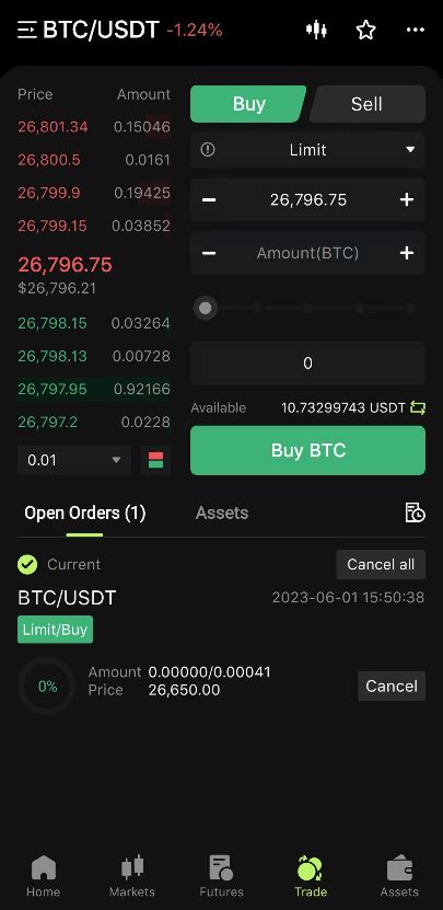 How To Buy Or Sell Crypto With Spot Trading On Bitunix Apps Bitunix
