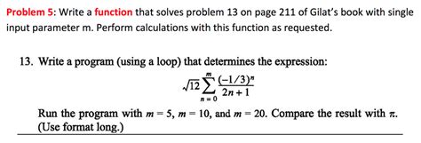 Solved Problem 5 Write A Function That Solves Problem 13 On