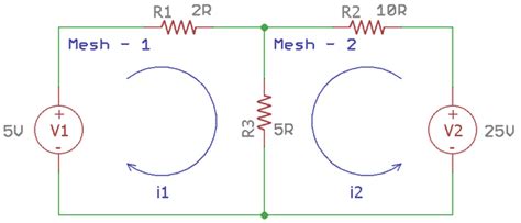 Mesh Current Analysis Or Method Explained With Examples
