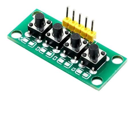 Modulo 4 Push Button Micro Switch Key Arduino Pic Plcduino