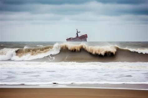 Premium Photo International Container Cargo Ship In The Ocean Neural Network Ai Generated